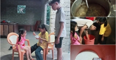 Cám cảnh 3 anh em "thay nhau bỏ bữa" để dành tiền cứu người cha trọn